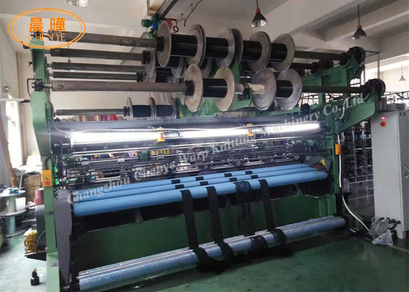 E14 Double Needle Bar Raschel Warp Knitting Machine For Folding Baby ...
