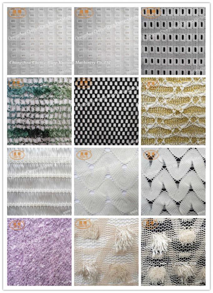 Raschel Knotless Mesh Fabric Machine With E2 / E6 / E7 / E8 / E9 / E12 ...